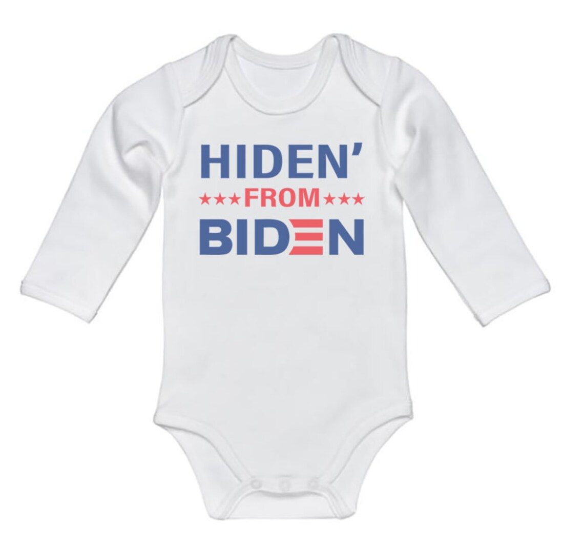 Republican Baby Onesie Hiden' From Biden Conservative - Etsy