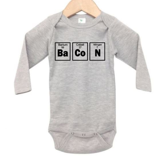 Baby Bacon Onesie Bacon Bacon Bodysuit Bacon Baby Newborn | Etsy