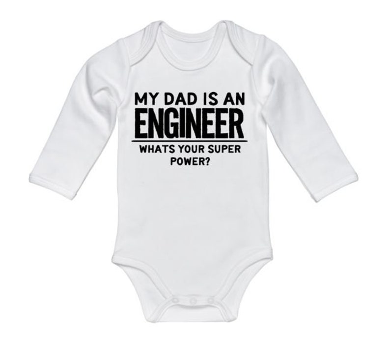 My Dad is an Engineer Engineer Onesie Engineering Geek | Etsy