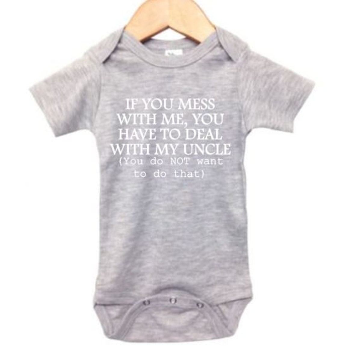 Uncle Onesie Baby Uncle Outfit If You Mess With Me Uncle | Etsy