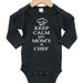 Chef Onesie Keep Calm My Mom's A Chef Cooking Bodysuit - Etsy