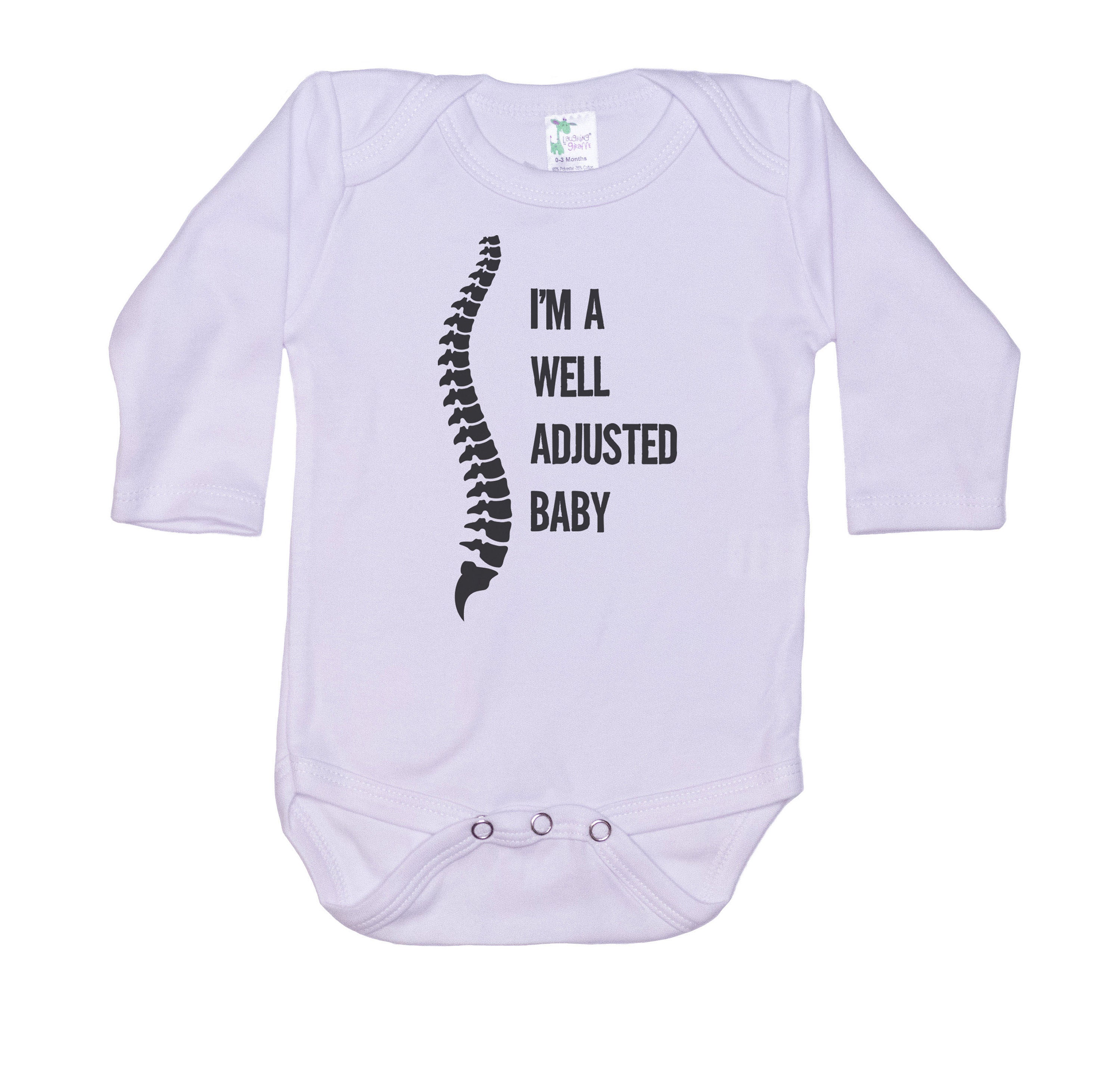 Chiropractor Onesie®, I'm A Well Adjusted Baby, Chiropractor Bodysuit ...