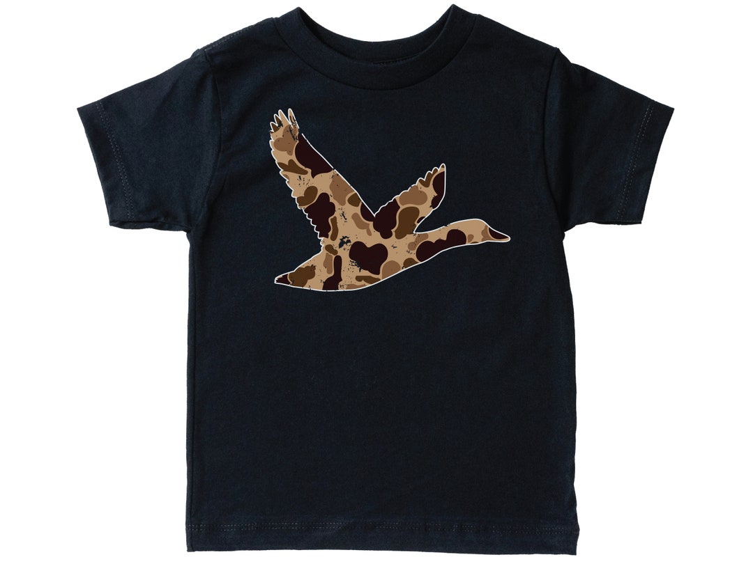 Kids Duck Hunting Shirt, Camo Duck, Waterfowl Shirt, Toddler & Youth ...