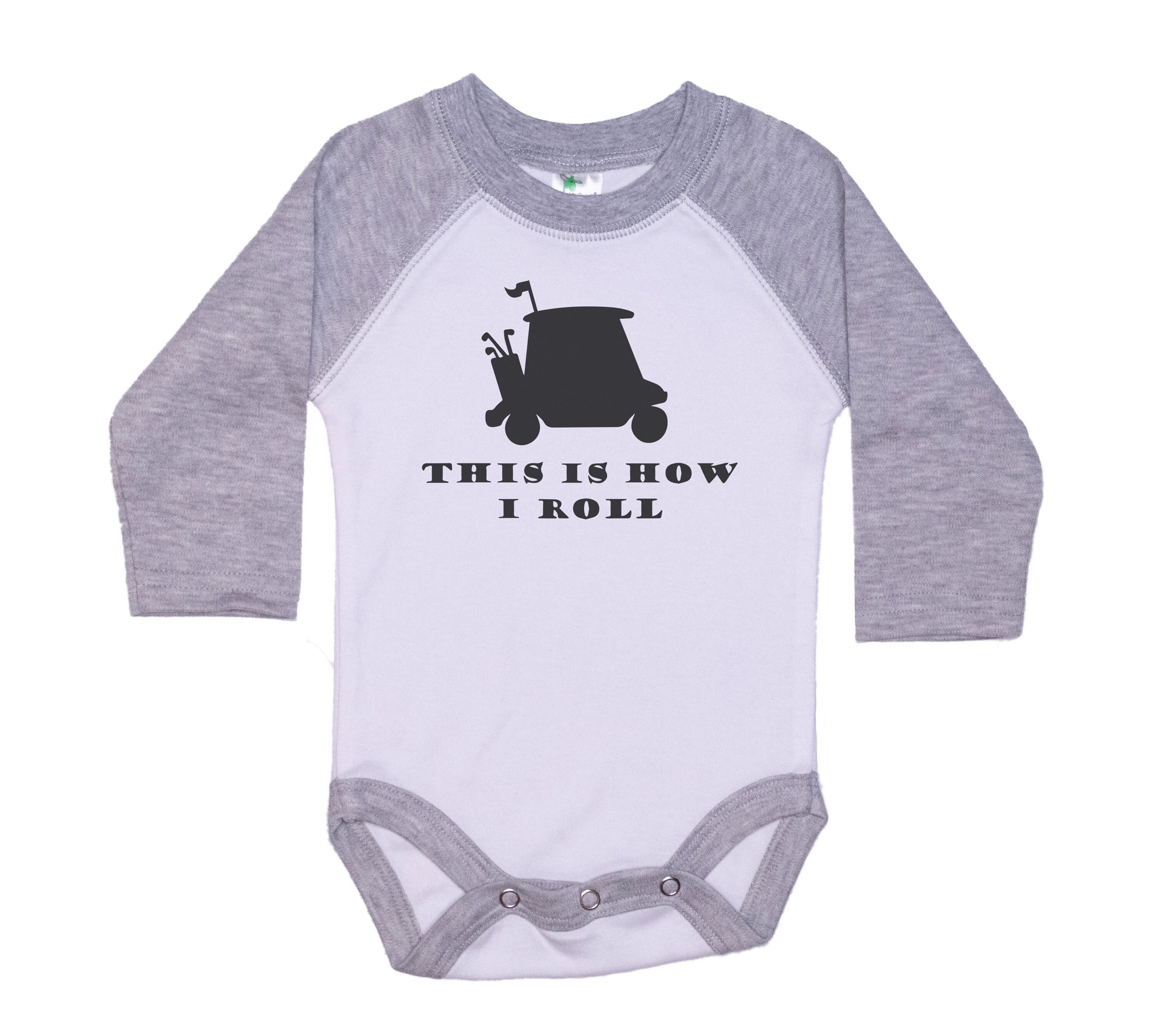 Baby Golf Onesie®, This is How I Roll, Newborn Golf Outfit, Raglan ...