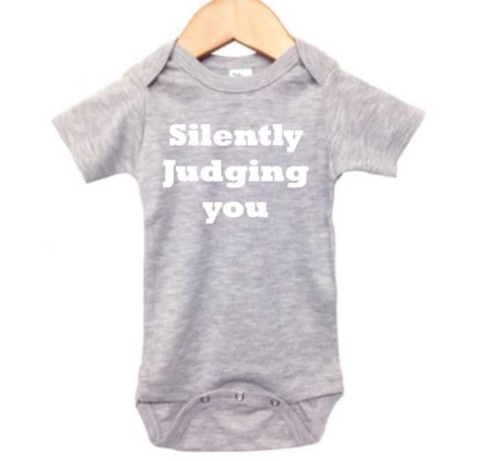 Funny Baby Outfit Silently Judging You Baby Shower Gift | Etsy