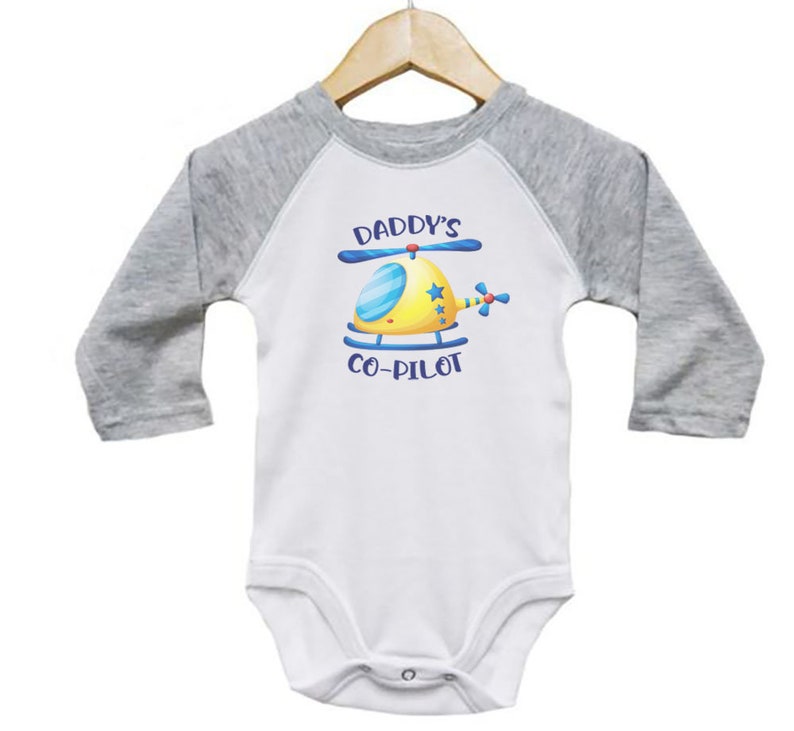 Helicopter Onesie Daddy's Co-pilot Cute Baby Outfit - Etsy