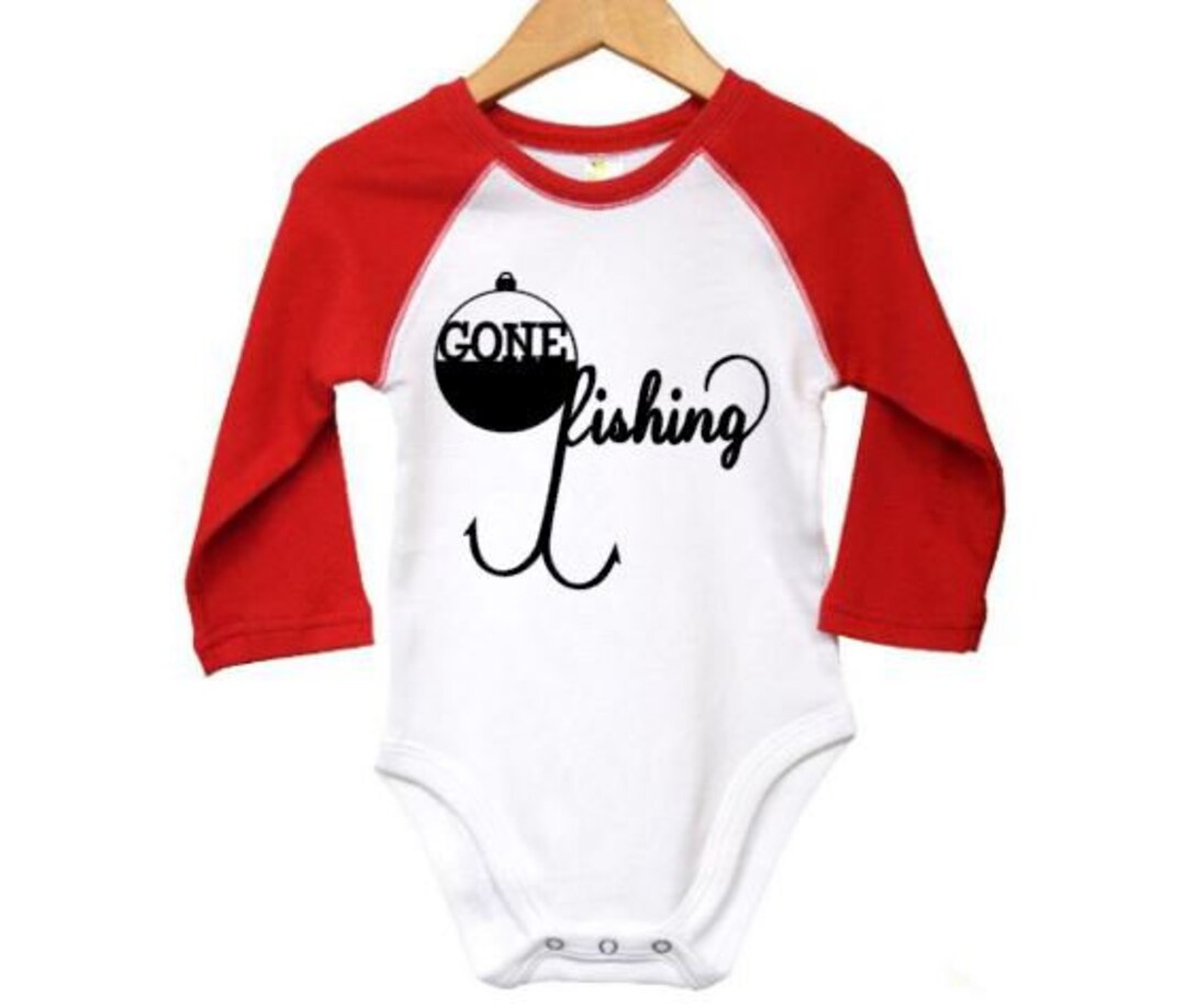 Baby Fishing Outfit Gone Fishing Fishing Onesie Fishing - Etsy