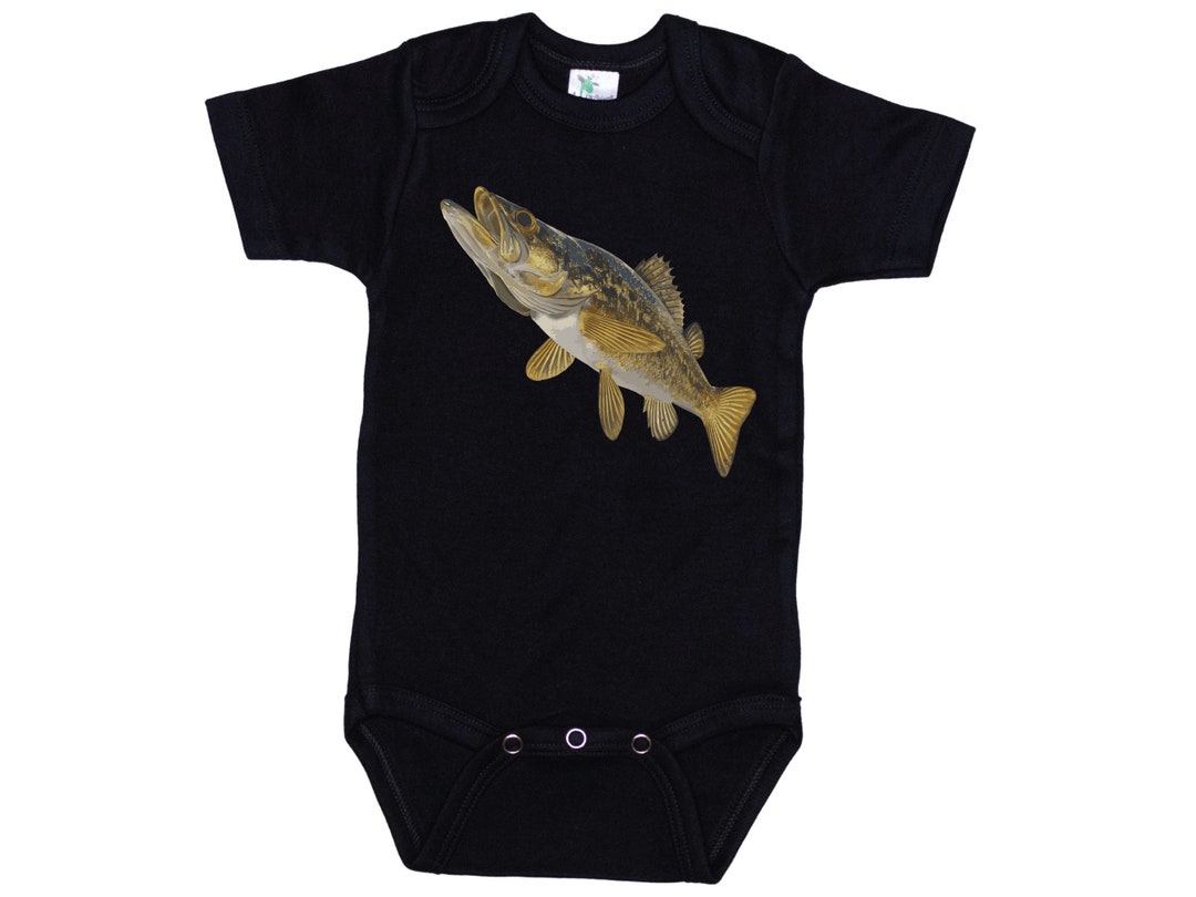Fishing Onesie®, Walleye, Walleye Baby Outfit, Fishing Baby Outfit ...