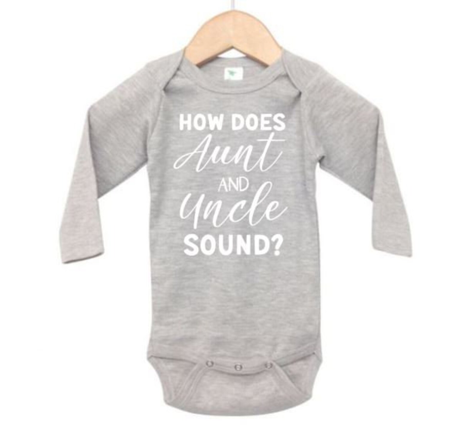 Baby Announcement How Does Aunt And Uncle Sound Pregnancy | Etsy