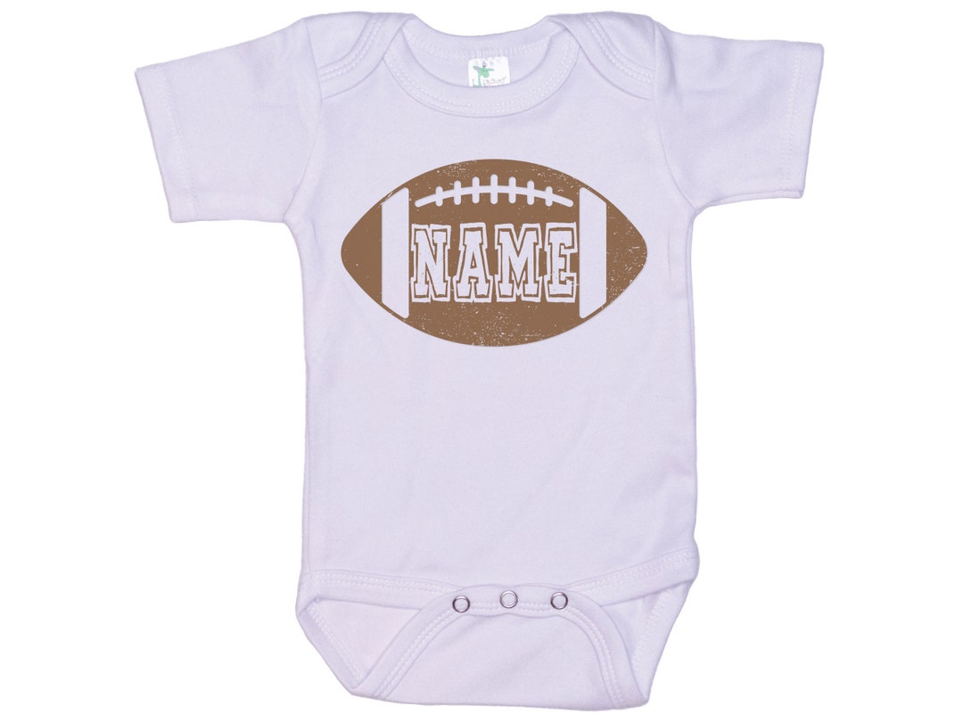 Custom Football Onesie®, Custom Football, Baby Football Outfit ...