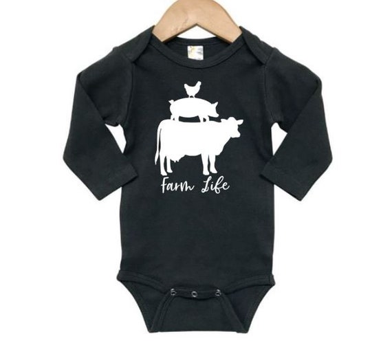 Baby Farmer Outfit Farm Life Infant Farm Onesie Farmer | Etsy