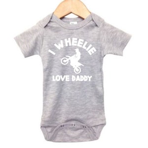 Motocross Onesie I Wheelie Love Daddy Dirt Bike Onesie Dirt | Etsy