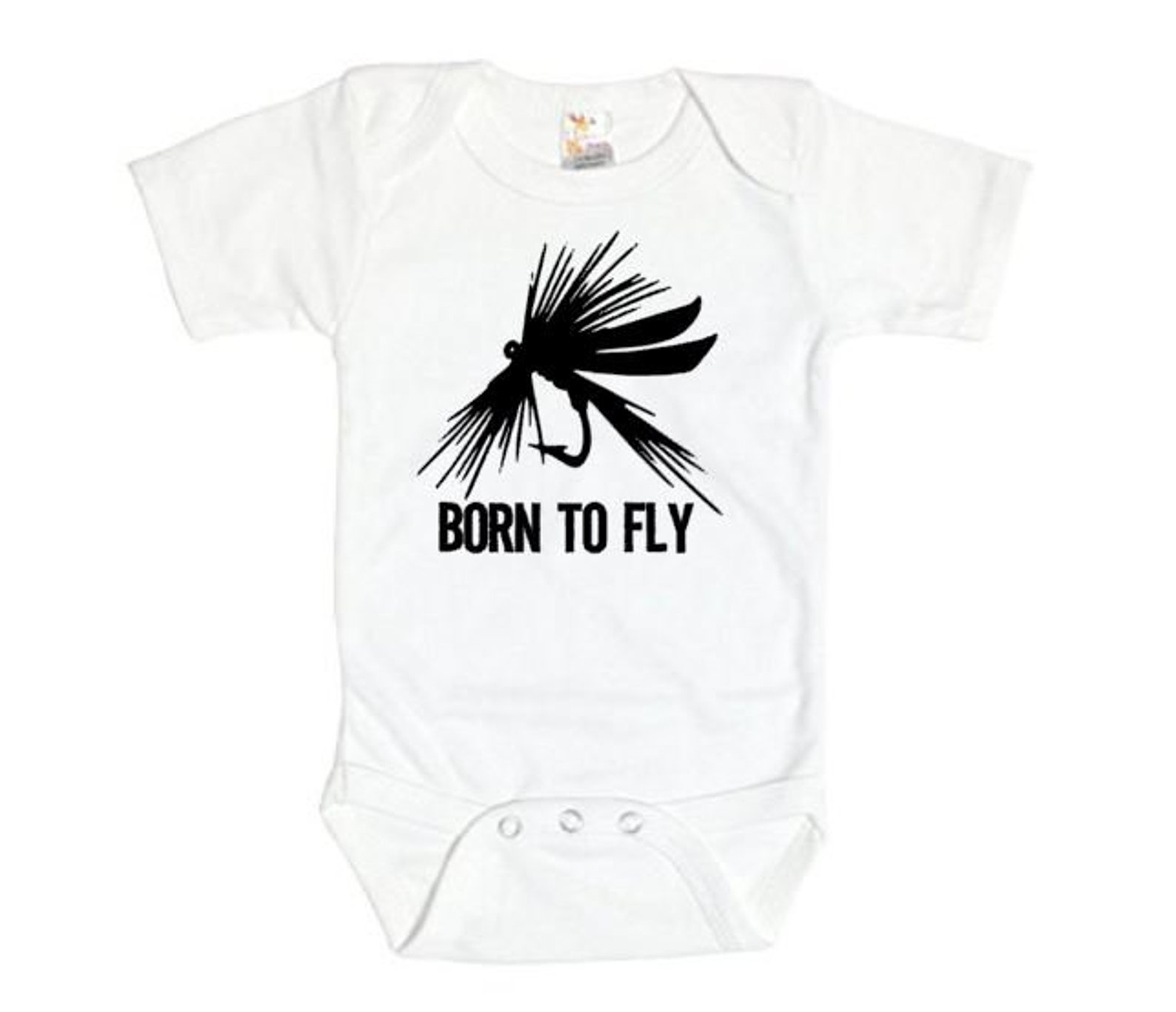 Fly Fishing Onesie Born to Fly Fishing Bodysuit Baby | Etsy
