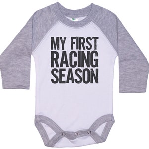 Racing Onesie®, My First Racing Season, Motocross Bodysuit, Baby Racing ...