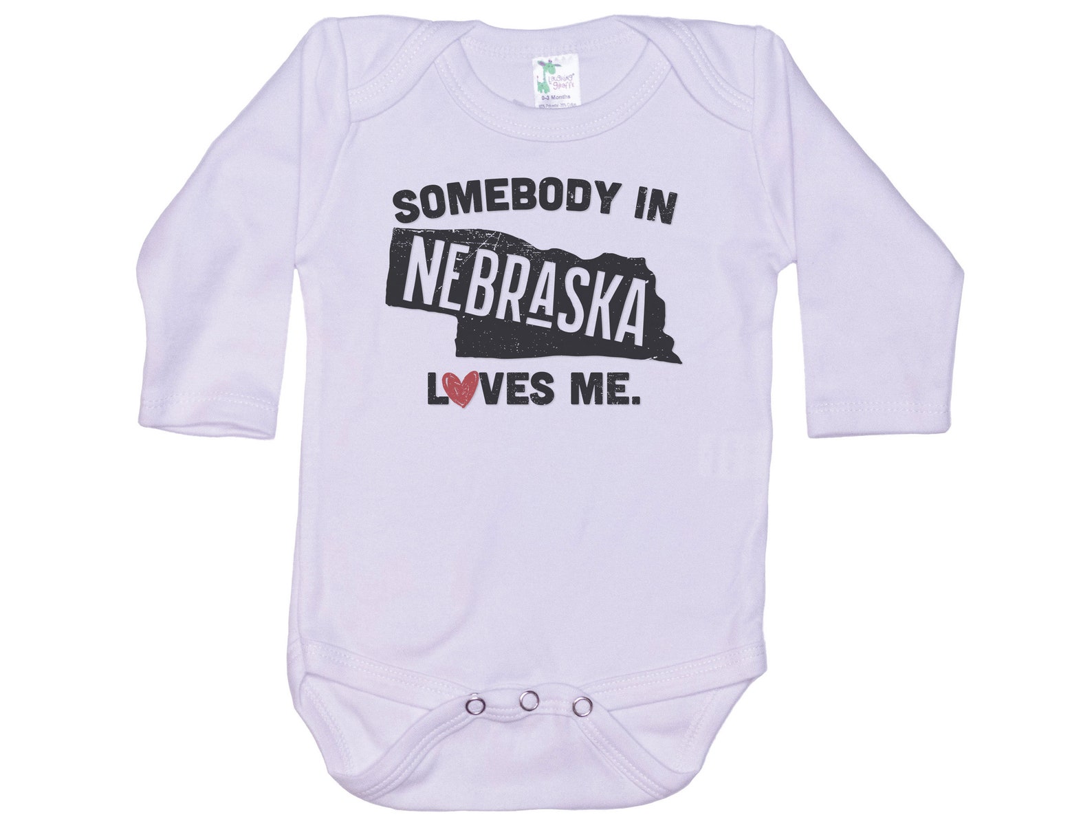 Somebody in Nebraska Loves Me, Nebraska Onesie®, Baby Nebraska Outfit ...