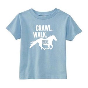 Toddler Horse Shirt Crawl Walk Ride Equestrian Apparel - Etsy