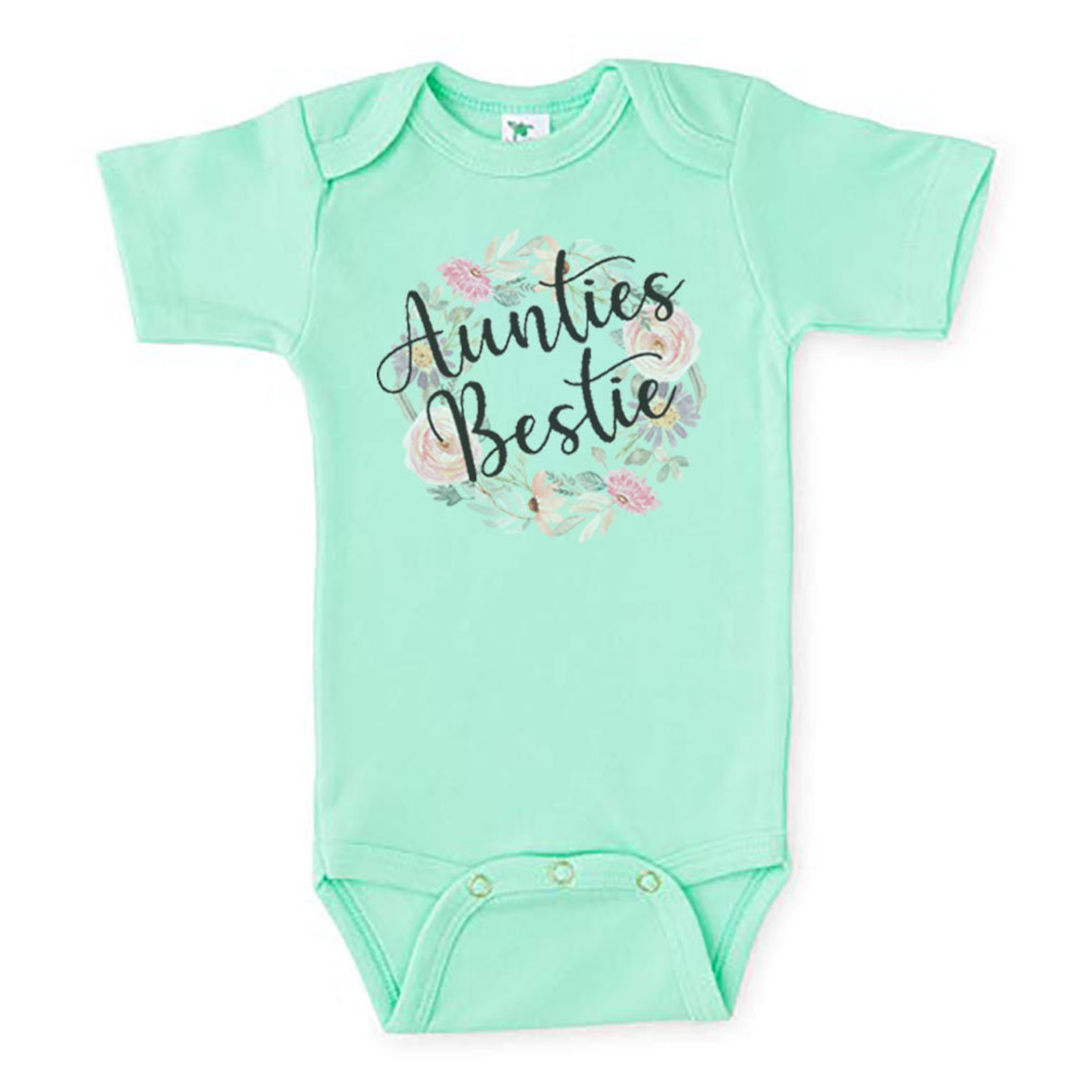 Aunties Bestie Aunt Onesie Baby Aunt Outfit Aunt Baby | Etsy
