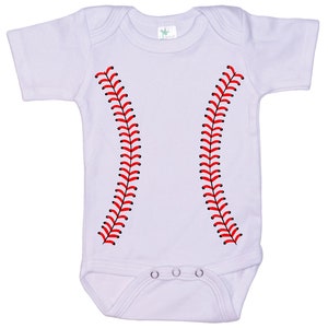 Baseball Onesie®, Baby Baseball Outfit, Baseball Stitches, Newborn ...