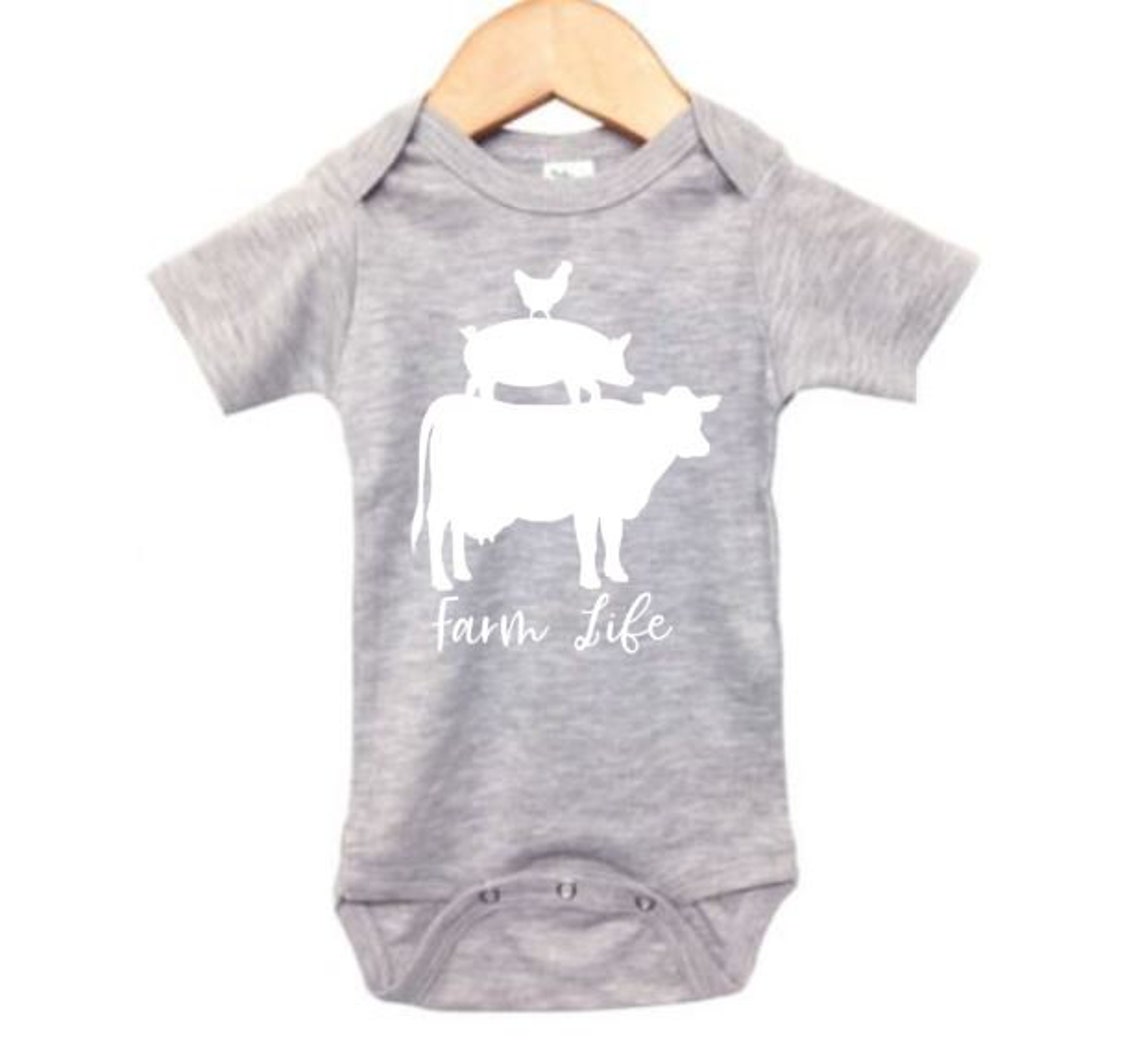 Baby Farmer Outfit Farm Life Infant Farm Onesie Farmer - Etsy