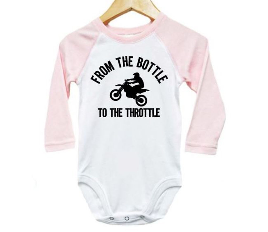 Motocross Onesie From the Bottle to the Throttle Dirt Bike - Etsy