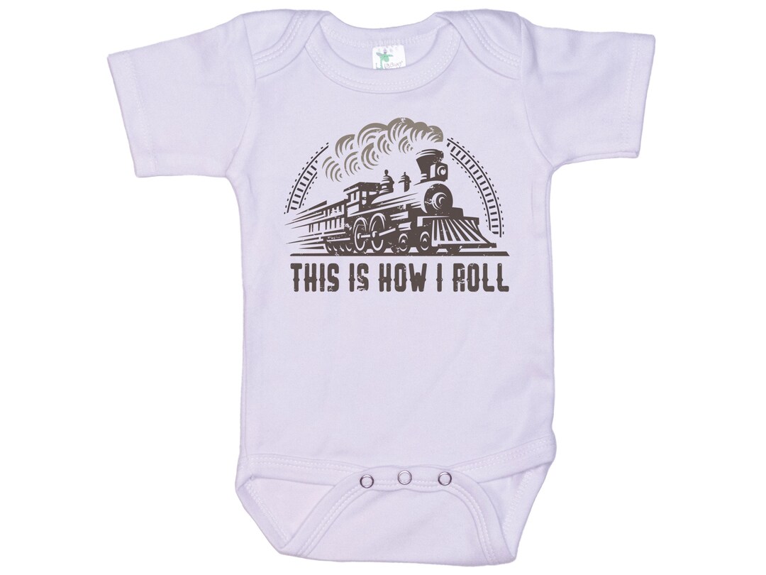 Train Onesie®, This is How I Roll, Locomotive Baby Onesie®, Newborn ...