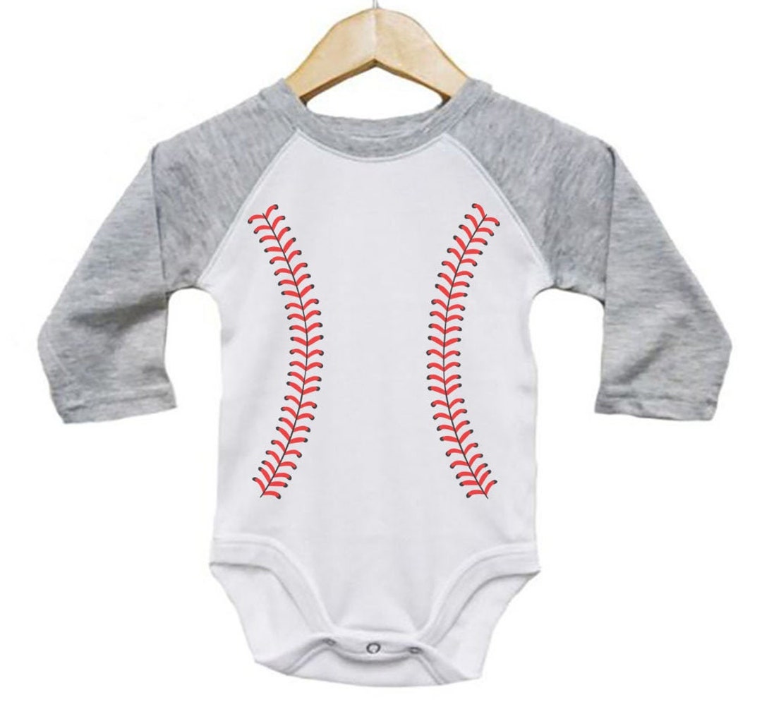 Baseball Onesie Baby Baseball Outfit Baseball Stitches - Etsy