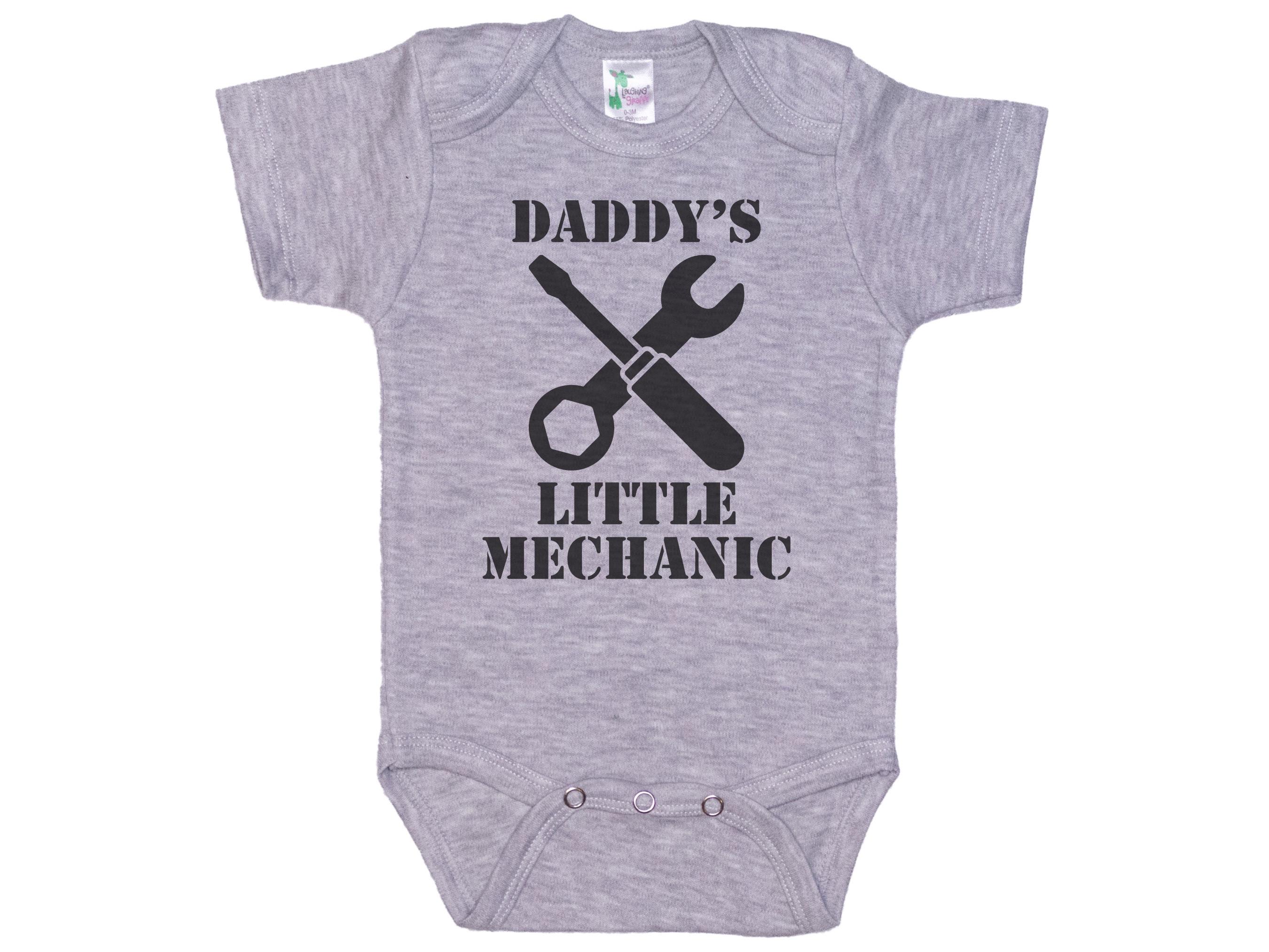 Mechanic Onesie®, Daddy's Little Mechanic, Mechanic Bodysuit, Funny ...