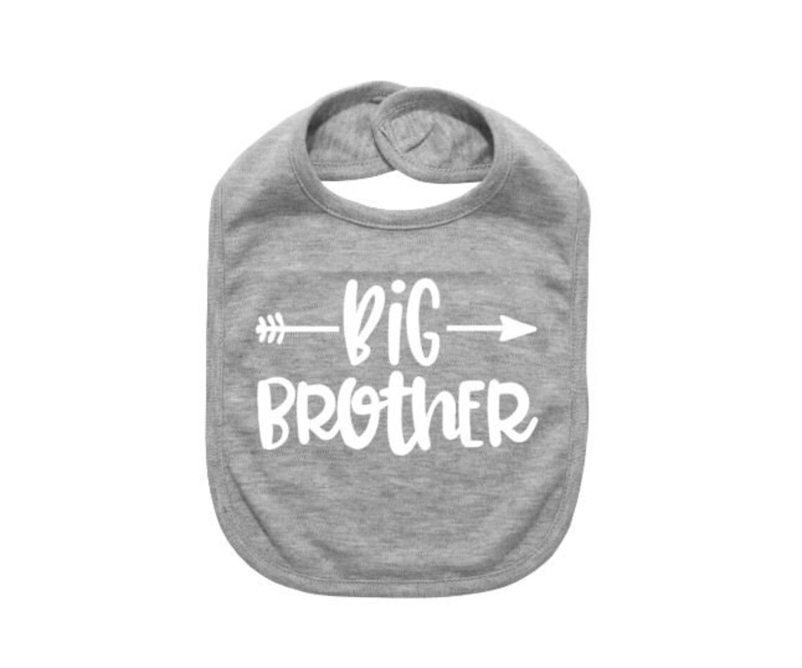 Baby Bib, Big Brother, Baby Announcement, Big Brother Arrow, Infant ...