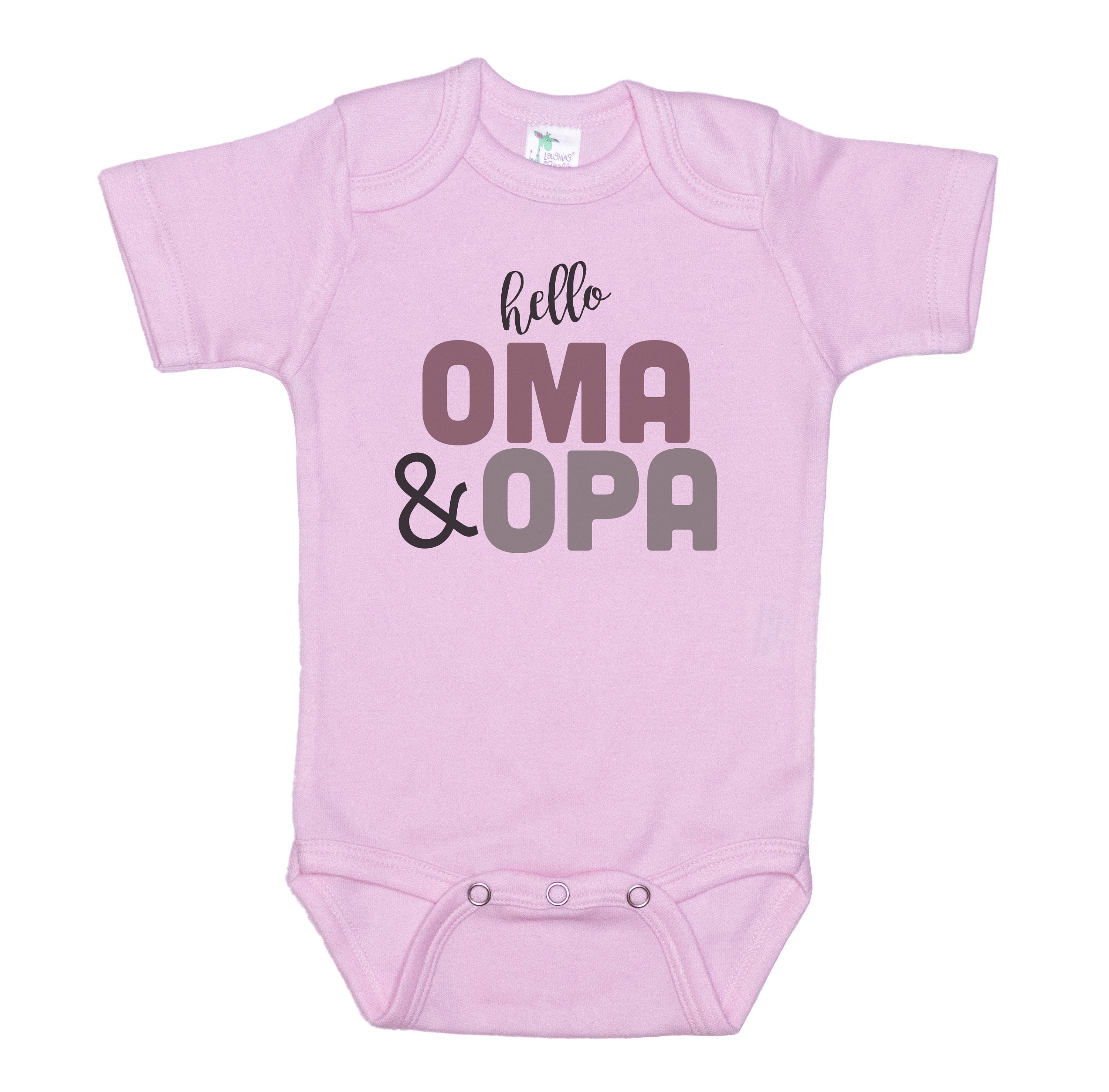 Hello Oma and Opa Baby Onesie German Grandparents Oma - Etsy