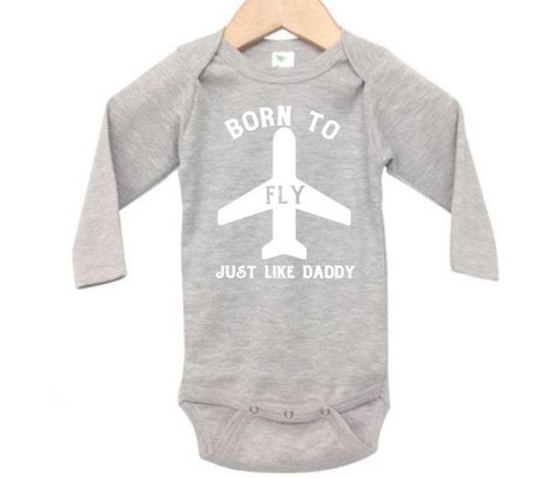 Airplane Onesie Born to Fly Like Daddy Pilot Onesie Pilot - Etsy