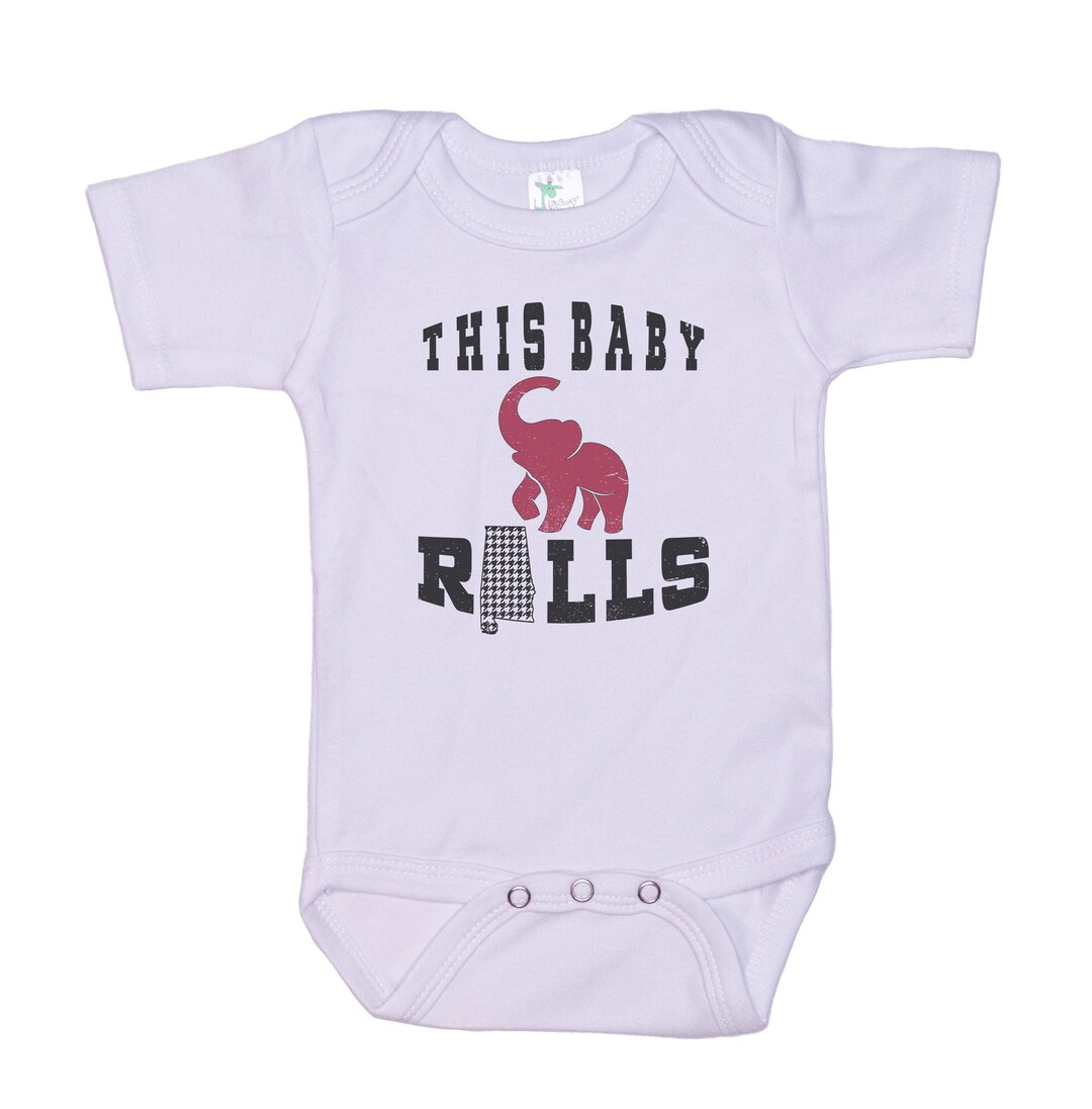 Alabama Onesie®, This Baby Rolls, Baby Alabama Outfit, Alabama Baby ...