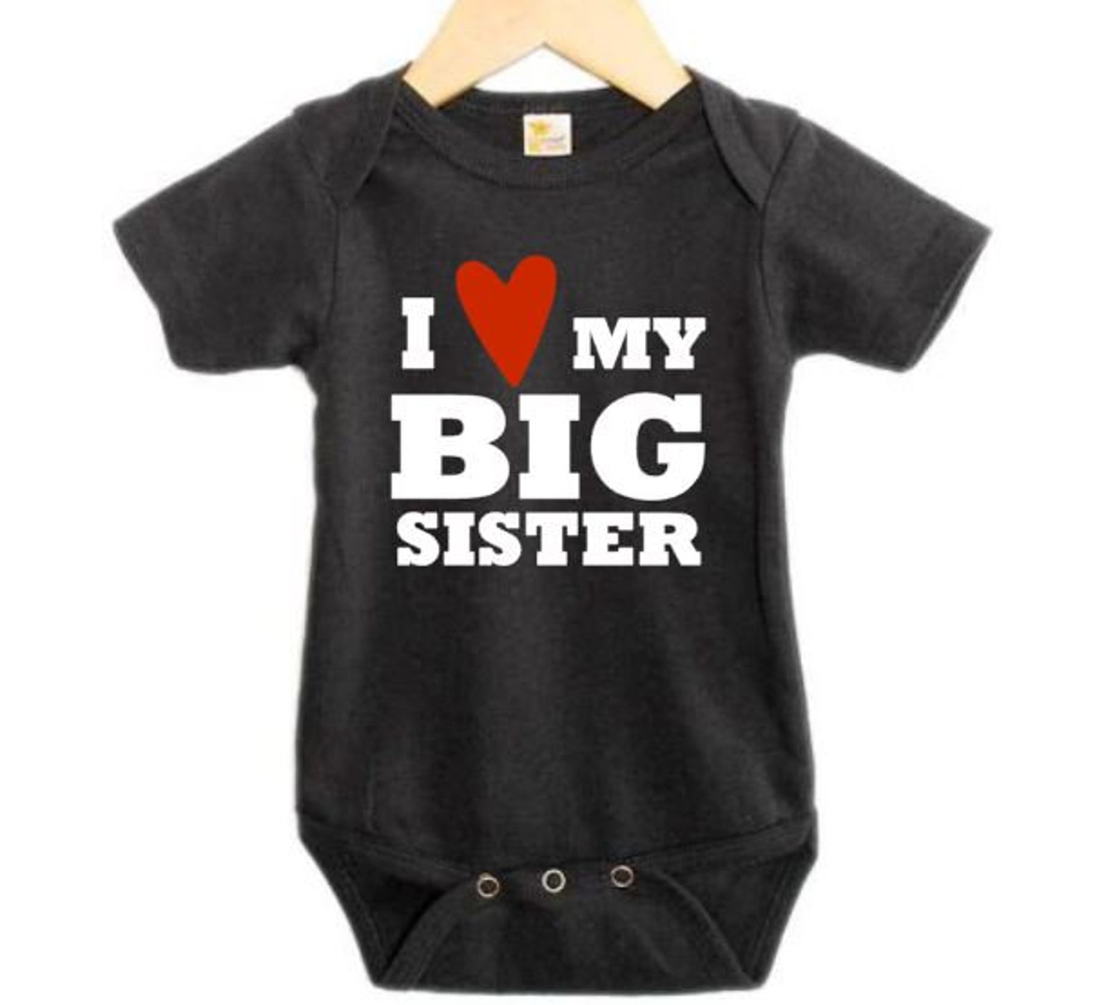 Big Sister Onesie I Love My Big Sister Big Sister Bodysuit - Etsy