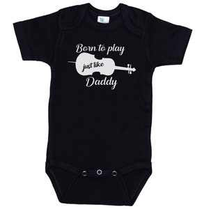 Cello Onesie®, Born to Play Cello Just Like Daddy, Cello Bodysuit ...