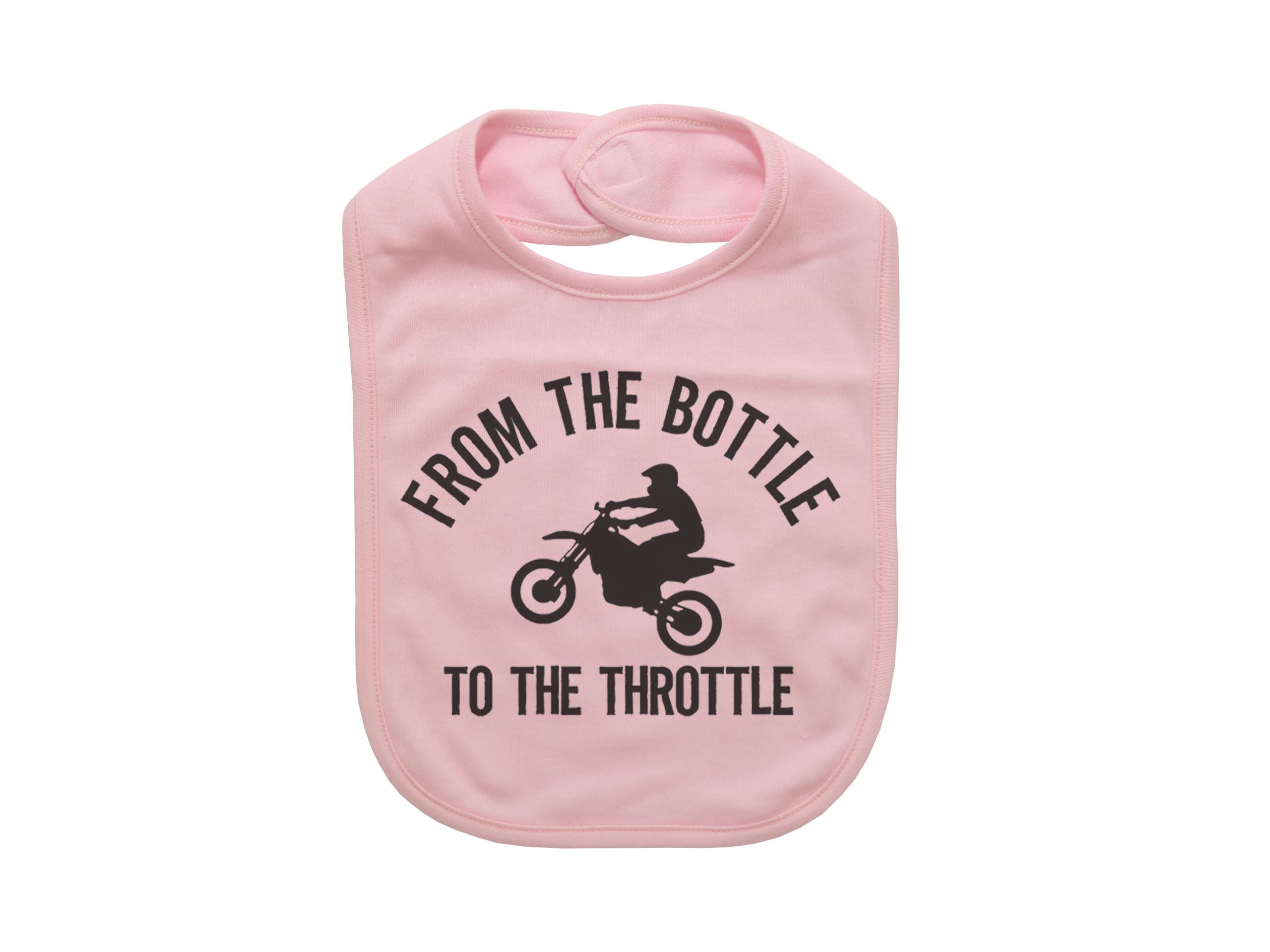 Dirt Bike Bib, From the Bottle to the Throttle, Motocross Baby Bib ...
