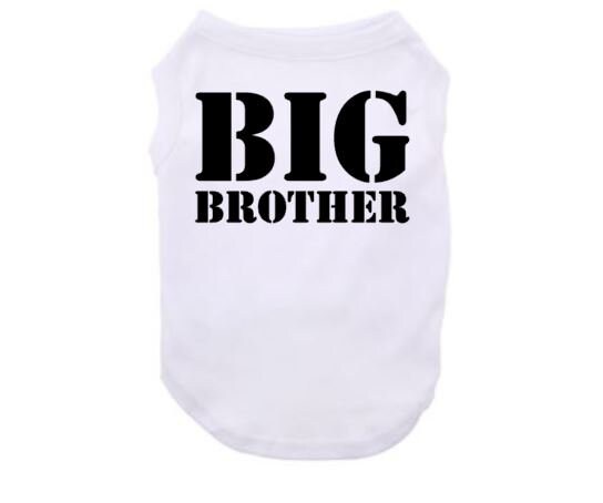 Big Brother Dog Shirt Big Brother Puppy T Big Brother - Etsy