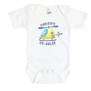 Helicopter Onesie Daddy's Co-pilot Cute Baby Outfit - Etsy
