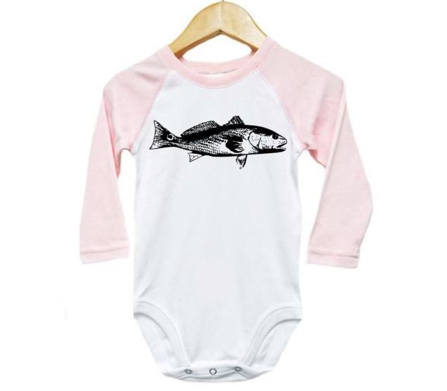 Red Fish Salt Water Fishing Fishing Baby Red Fish Onesie - Etsy