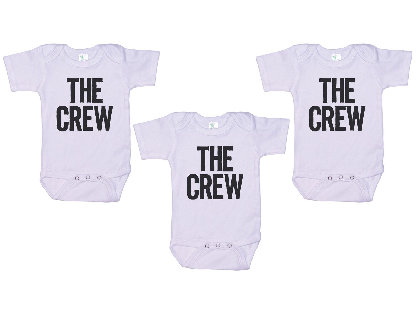 Triplets Onesie®, Matching Triplets Outfit, the Crew, Triplets Bodysuit ...