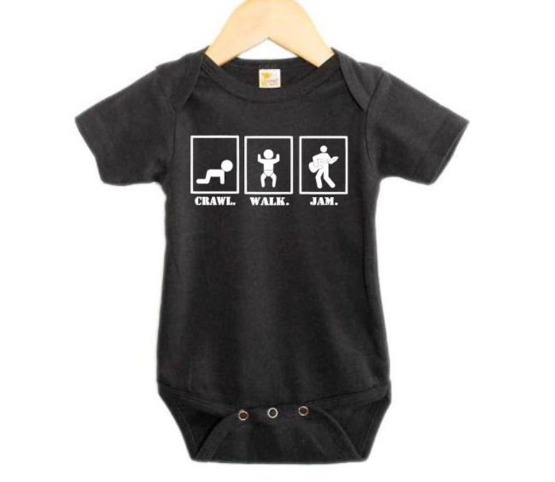 Guitar Onesie Crawl Walk Jam Guitar Bodysuit Baby | Etsy