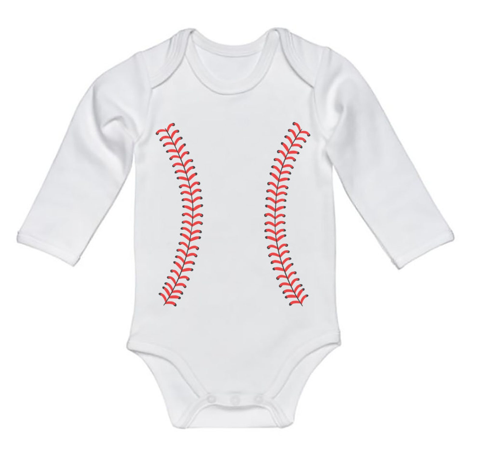 Baseball Onesie Baby Baseball Outfit Baseball Stitches | Etsy