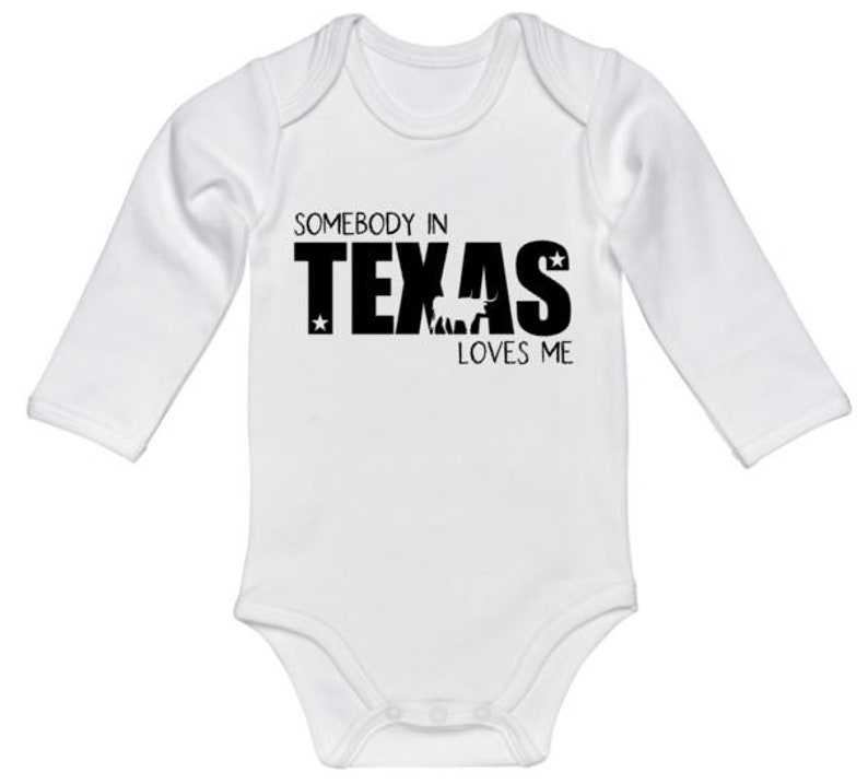 Somebody in Texas Loves Me Texas Bodysuit TX Onesie Baby - Etsy