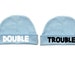 Twin Hats, Double Trouble, Funny Twins Hat, Twins Gift Set, Baby Boy ...
