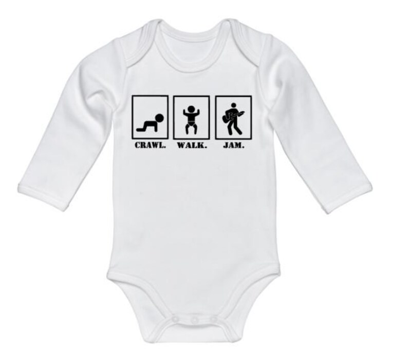 Guitar Onesie Crawl Walk Jam Guitar Bodysuit Baby | Etsy