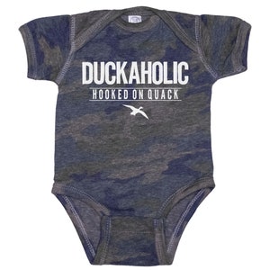 Duck Hunting Onesie, Duckaholic, Waterfowl Onesie, Baby Hunting Outfit ...