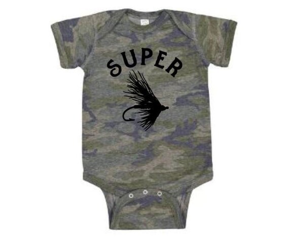 Fly Fishing Onesie Super Fly Camo Onesie Fishing Bodysuit - Etsy