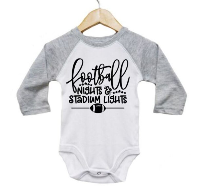 Baby Football Onesie Football Nights & Stadium Lights - Etsy