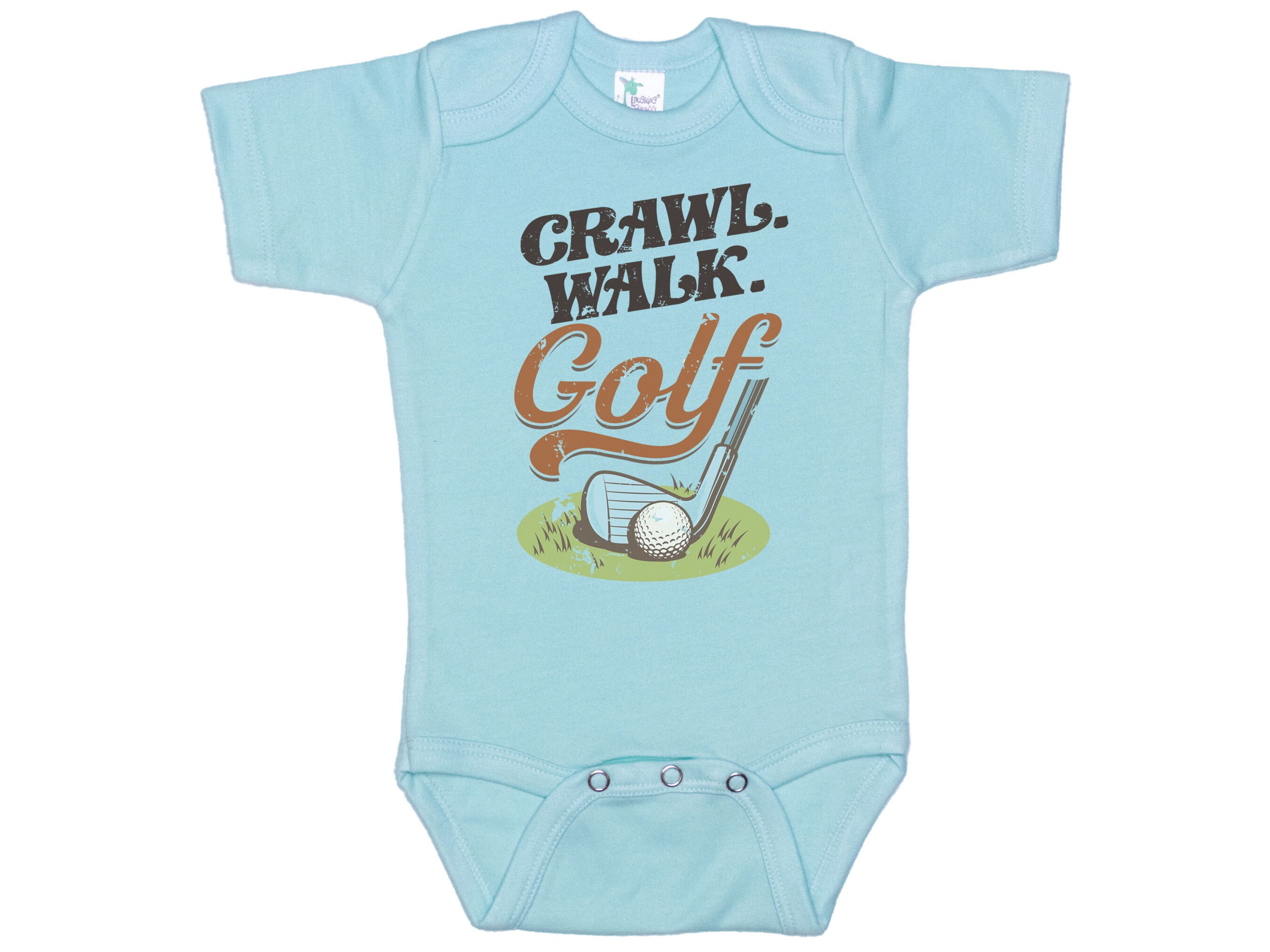 Baby Golfing Outfit, Crawl Walk Golf, Infant Golfing Onesie®, Baby ...