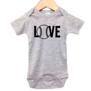 Baby Baseball Onesie Love Baseball Baseball Baby Baseball | Etsy