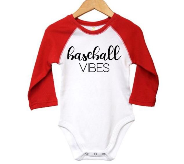 Baseball Onesie Baseball Vibes Baby Baseball Outfit | Etsy
