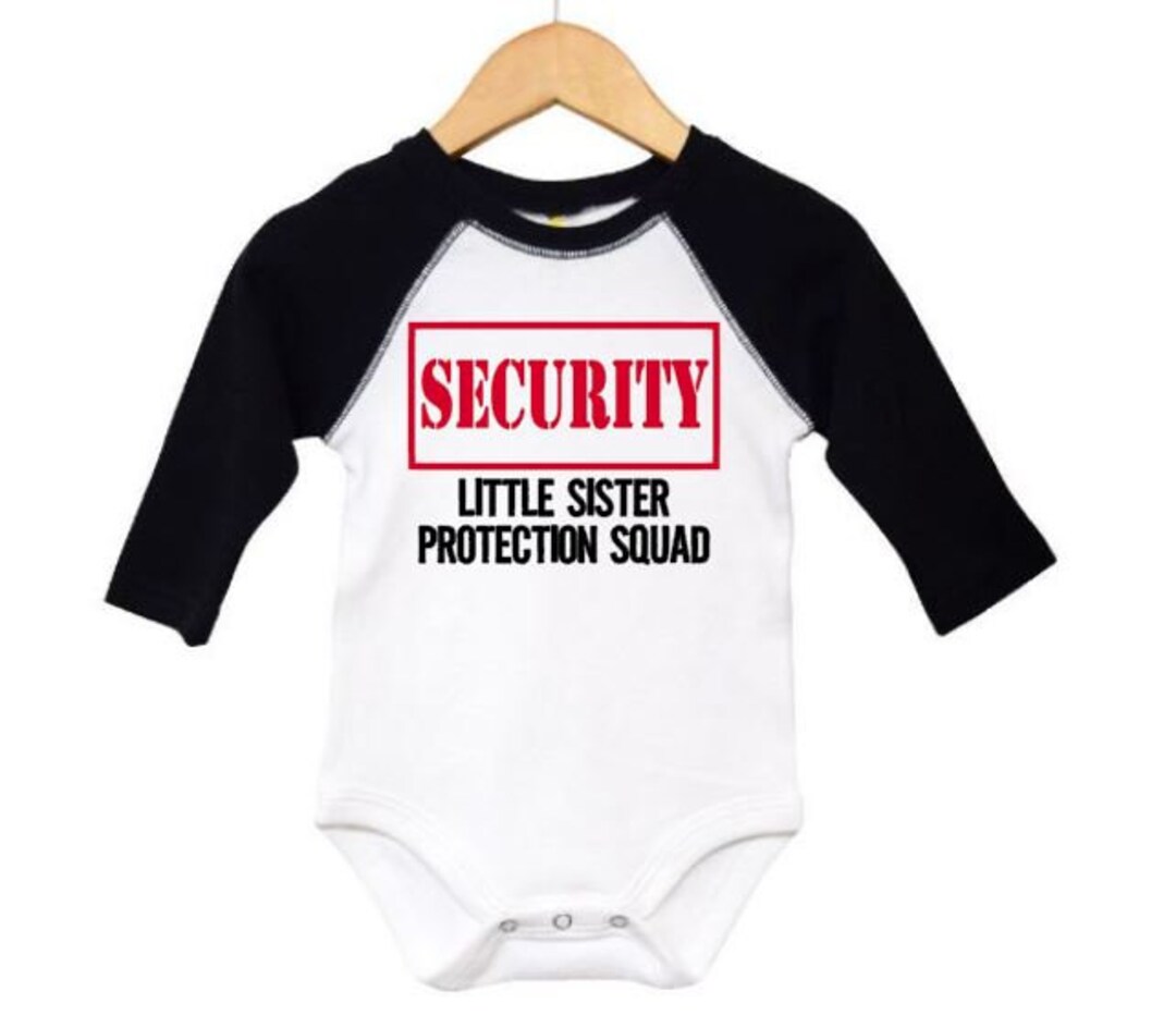 Sibling Onesie Little Sister Protection Squad Big Brother - Etsy